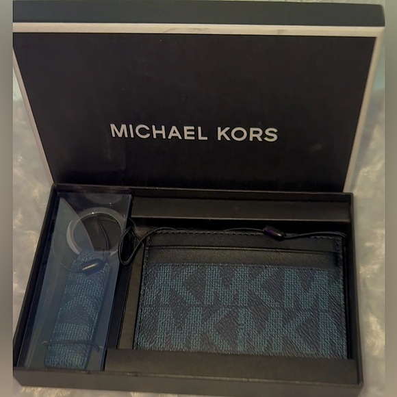 MICHAEL Michael Kors | Accessories | Nwt Nib Mk Admiral Blue And Black ...